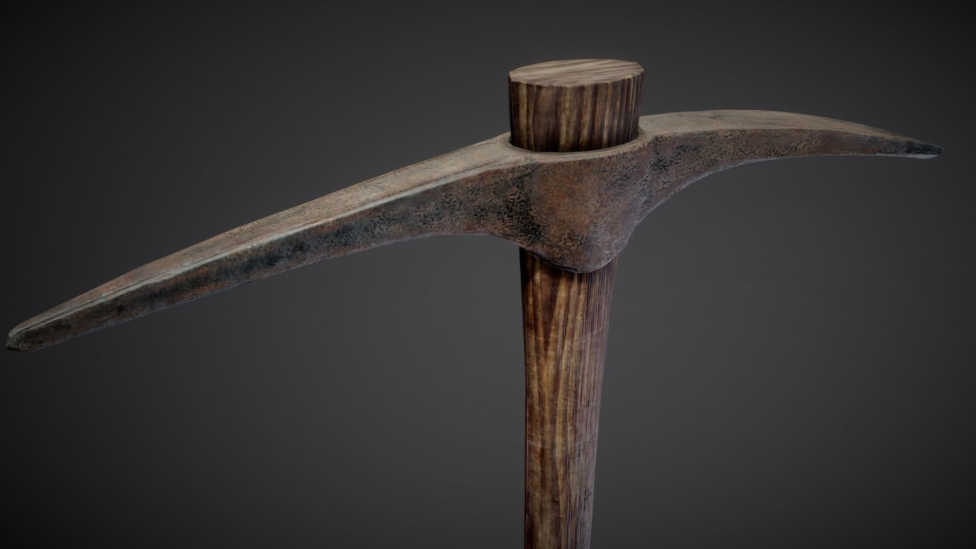 3D model Worn Rusty Pickaxe VR / AR / low-poly | CGTrader
