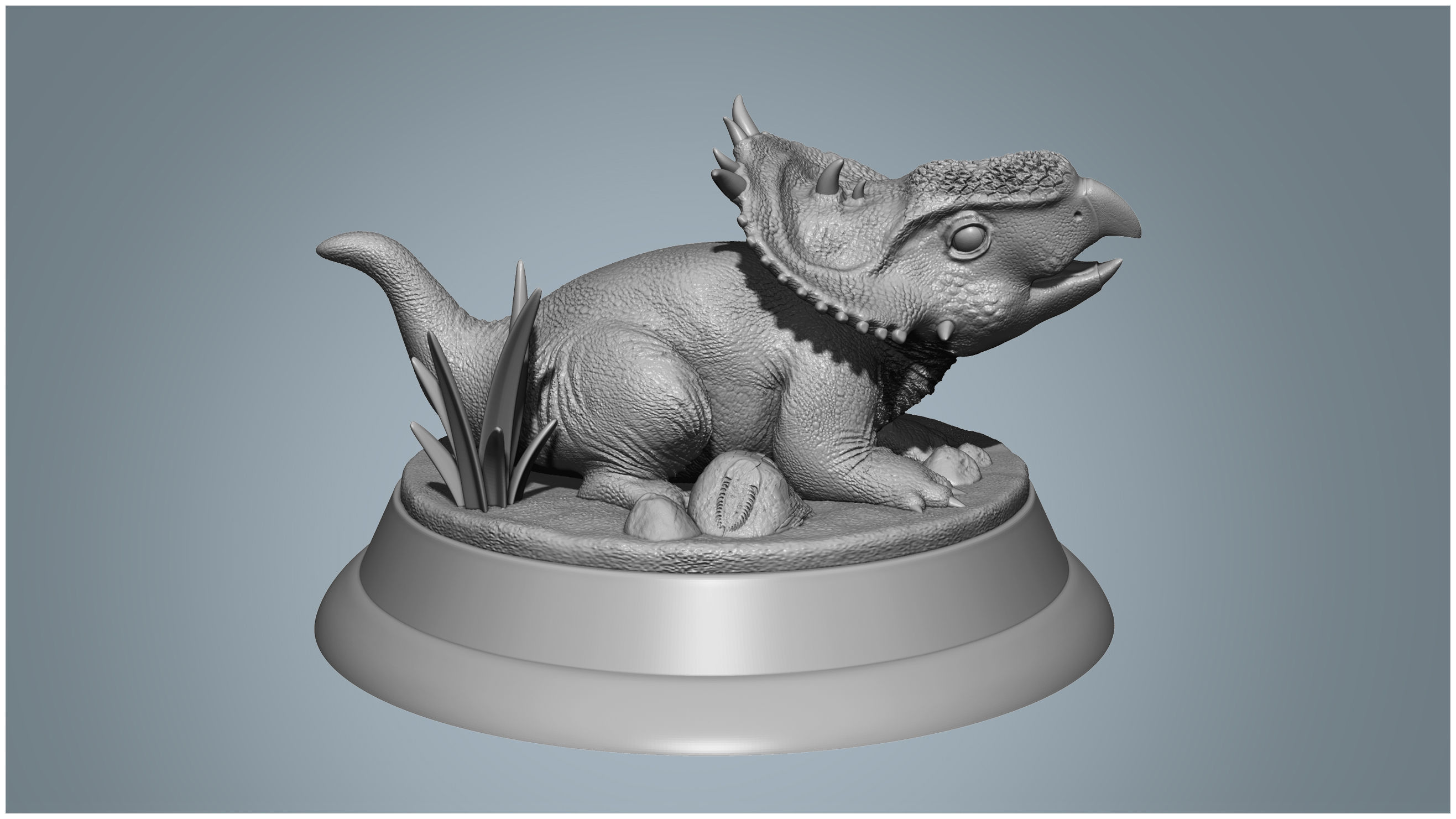 Baby Dinosaur Pachyrhinosaurus for 3D Printing 3D model 3D printable ...