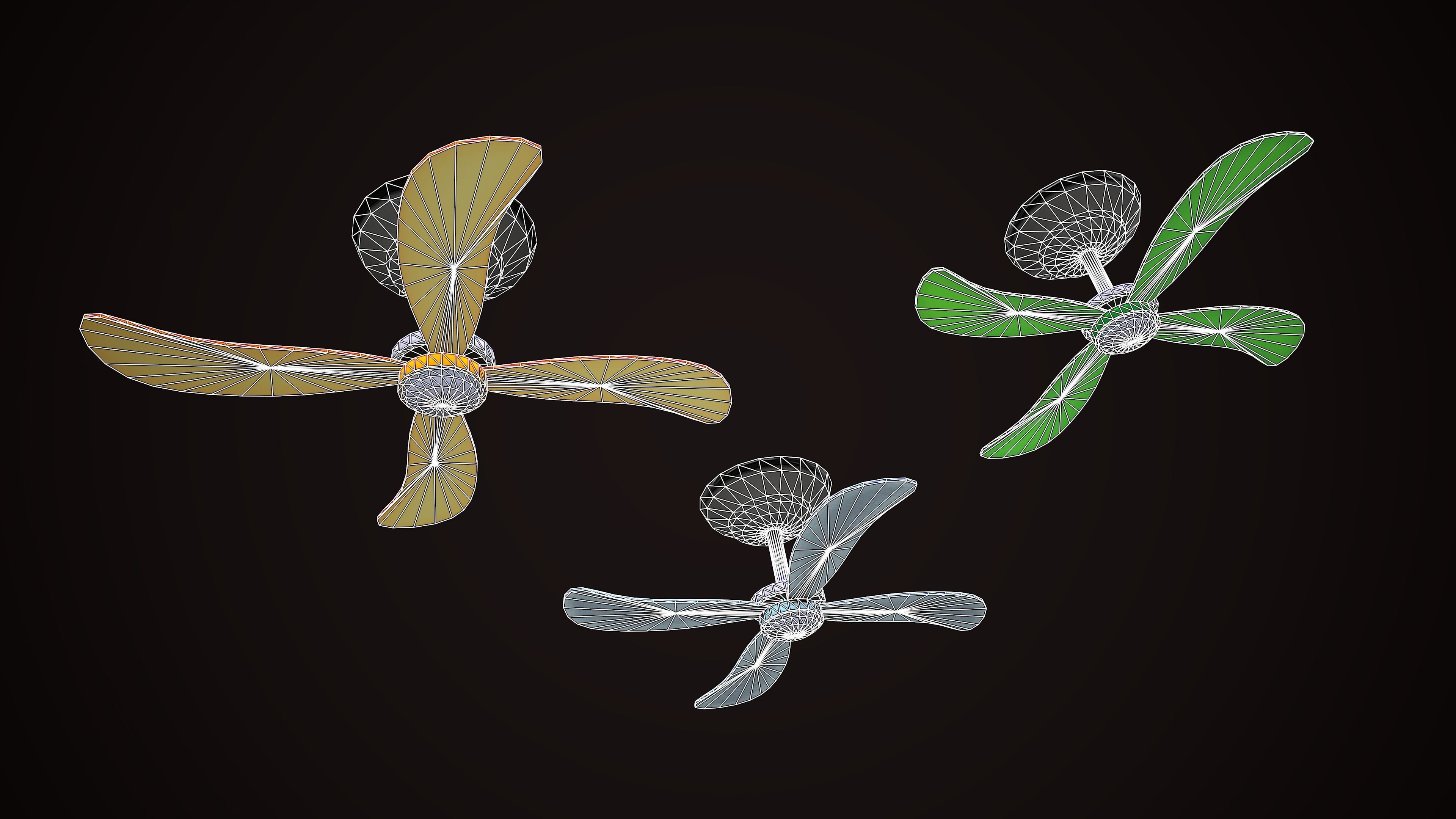 3D model ROOF FAN CARTOON STYLIZED VR / AR / low-poly | CGTrader