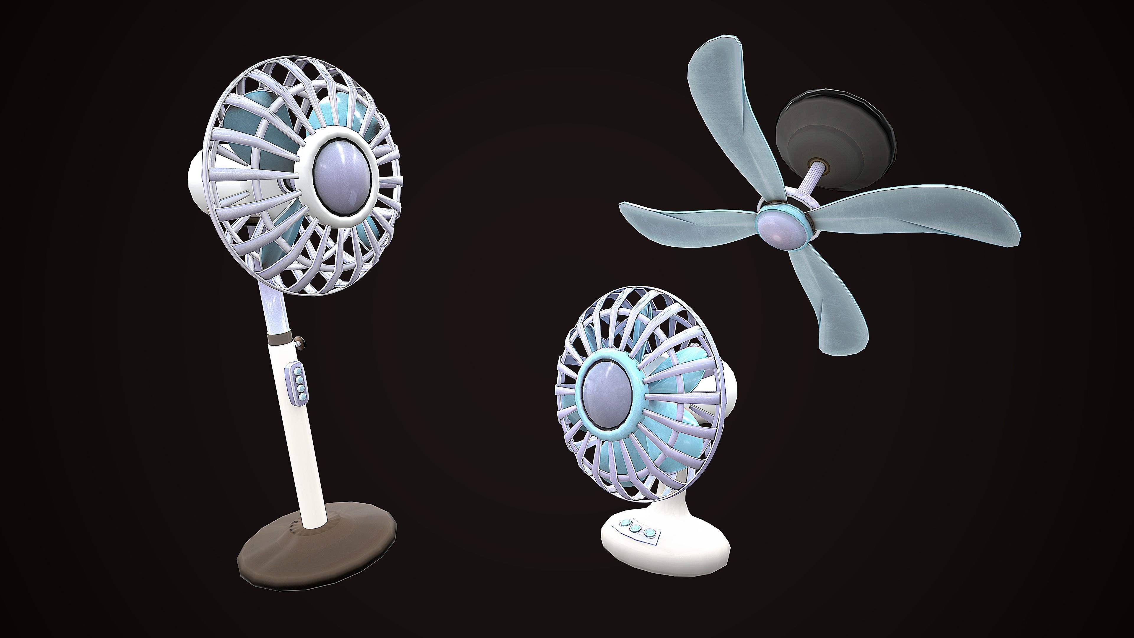3D Model Collection FAN PACK CARTOON STYLIZED VR / AR / low-poly | CGTrader