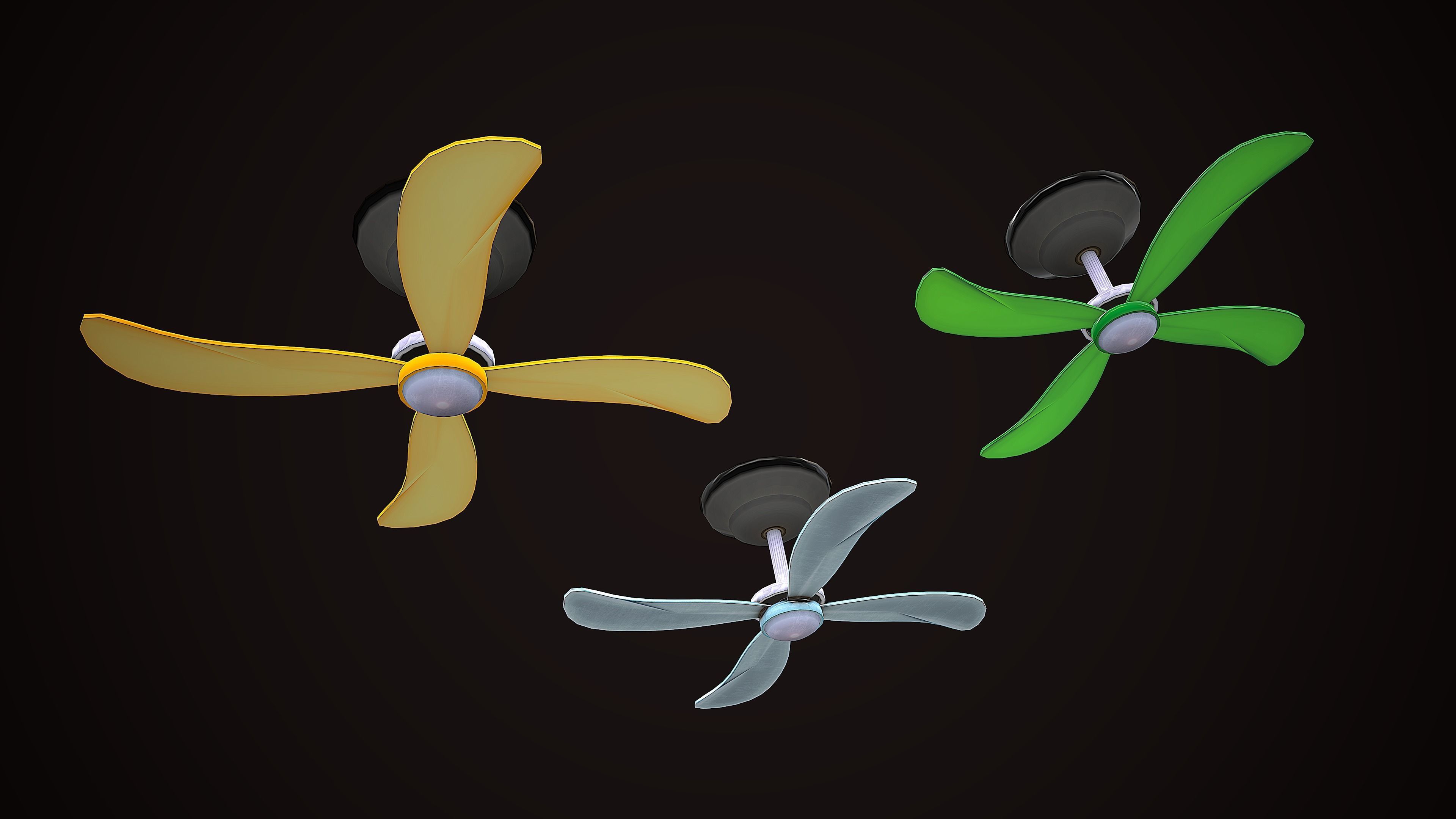 FAN PACK CARTOON STYLIZED 3D Model Collection | CGTrader