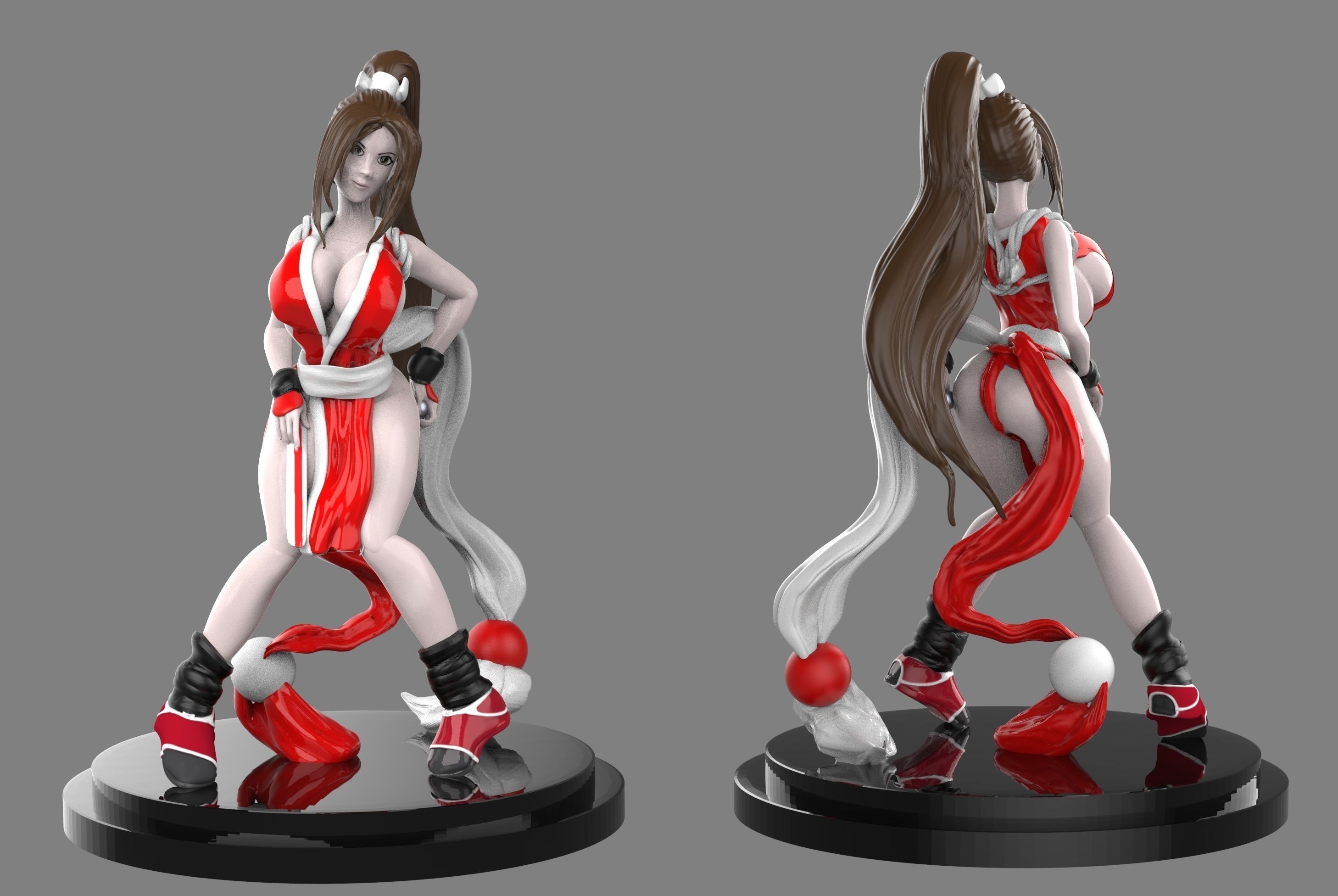 KOF Mai Shiranui 3D model 3D printable | CGTrader