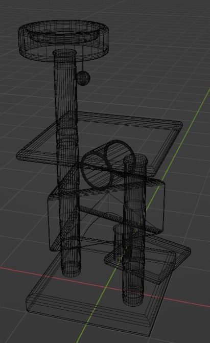 Cat Tower 3D model | CGTrader