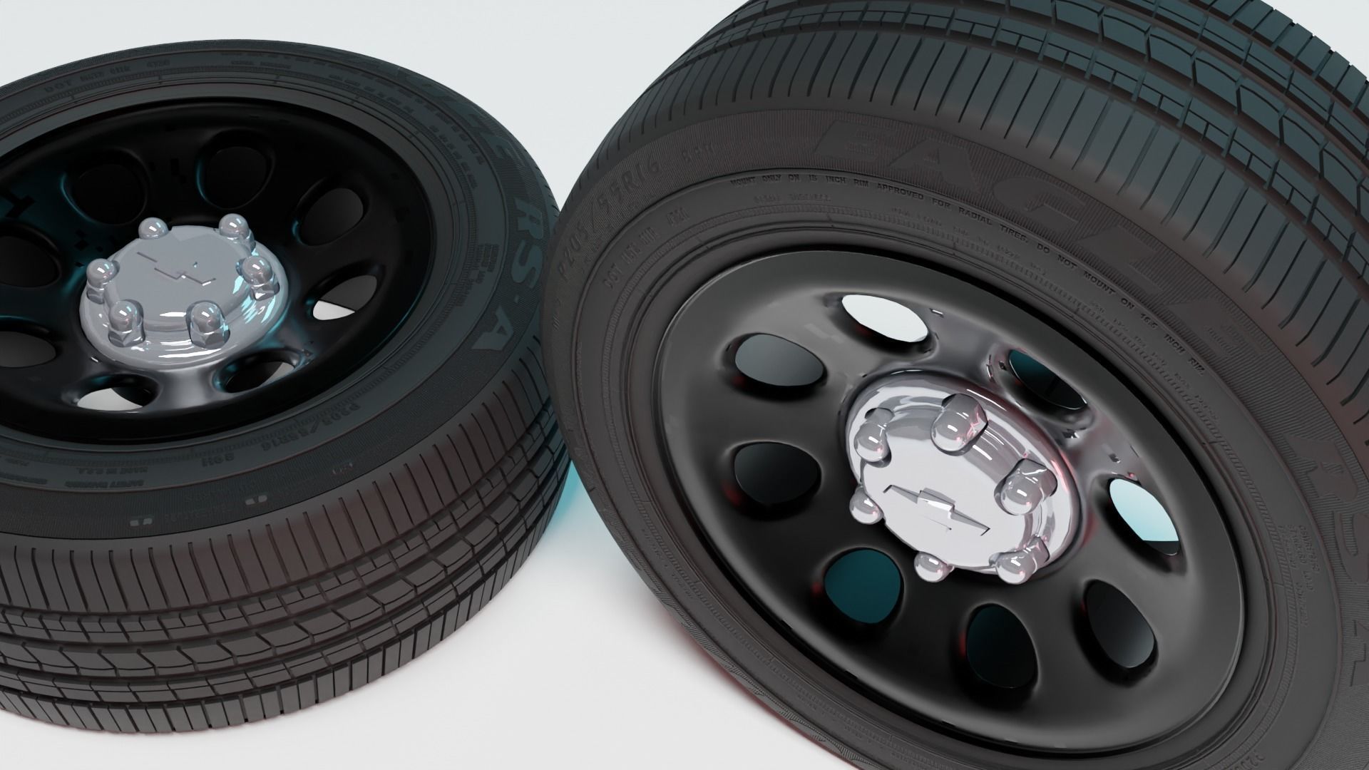 Chevrolet Tahoe Police Wheels 3D model | CGTrader