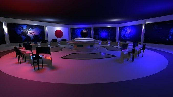 3D model Command Center - Control Room- Military Base - Japan VR / AR ...