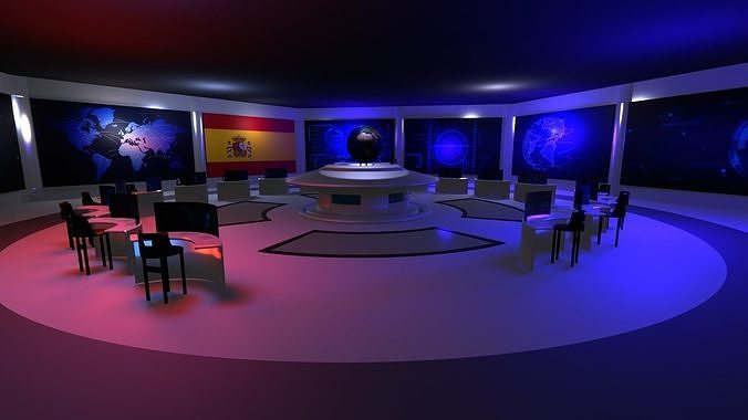 3D model Command Center - Control Room- Military Base - Spain VR / AR ...