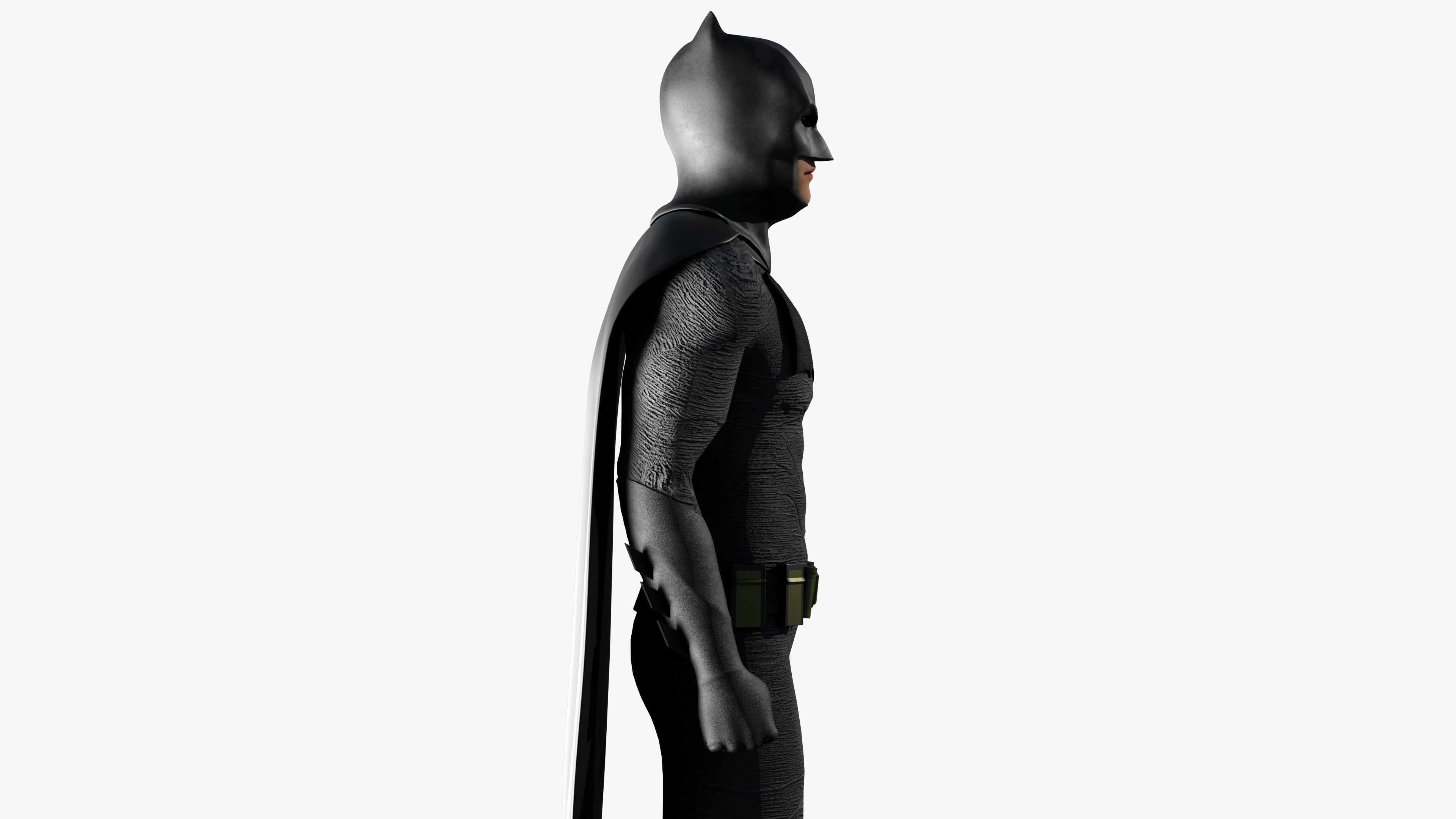 Batman V Superman Batman 3D Model Face and Body RIGGED 3D model rigged ...
