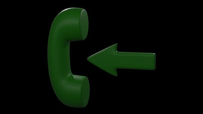 A Very Simple 3D Incoming Call 3D model | CGTrader
