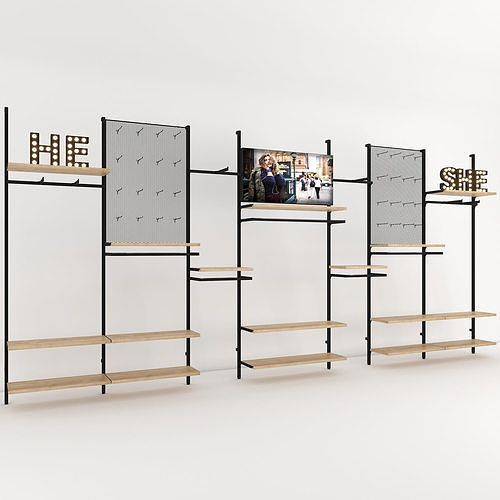 3D model WALL UP SYSTEM VR / AR / low-poly | CGTrader