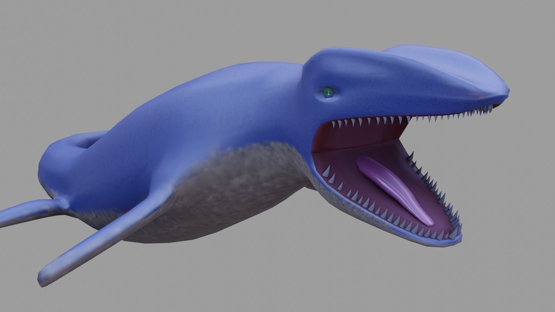 3D model Mosasaurus Low Poly - Rigged VR / AR / low-poly | CGTrader