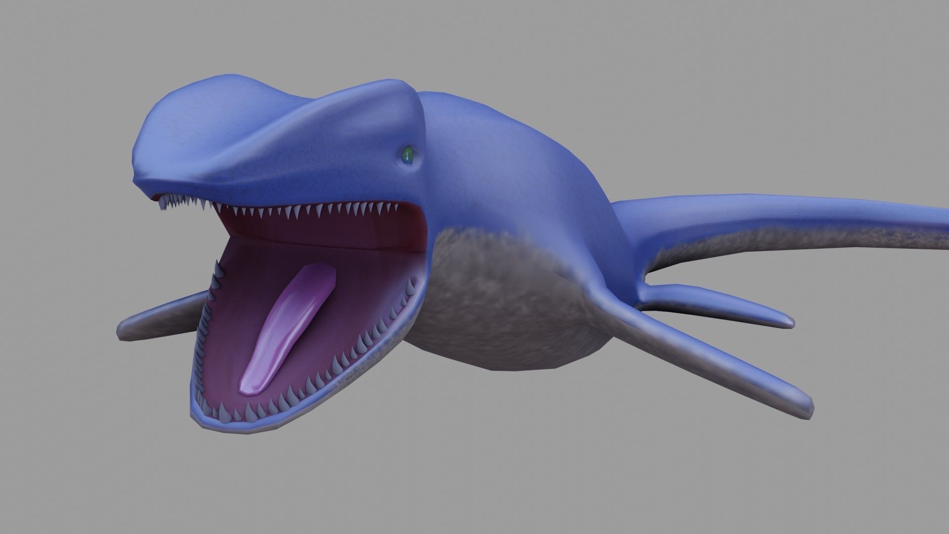 3D model Mosasaurus Low Poly - Rigged VR / AR / low-poly | CGTrader