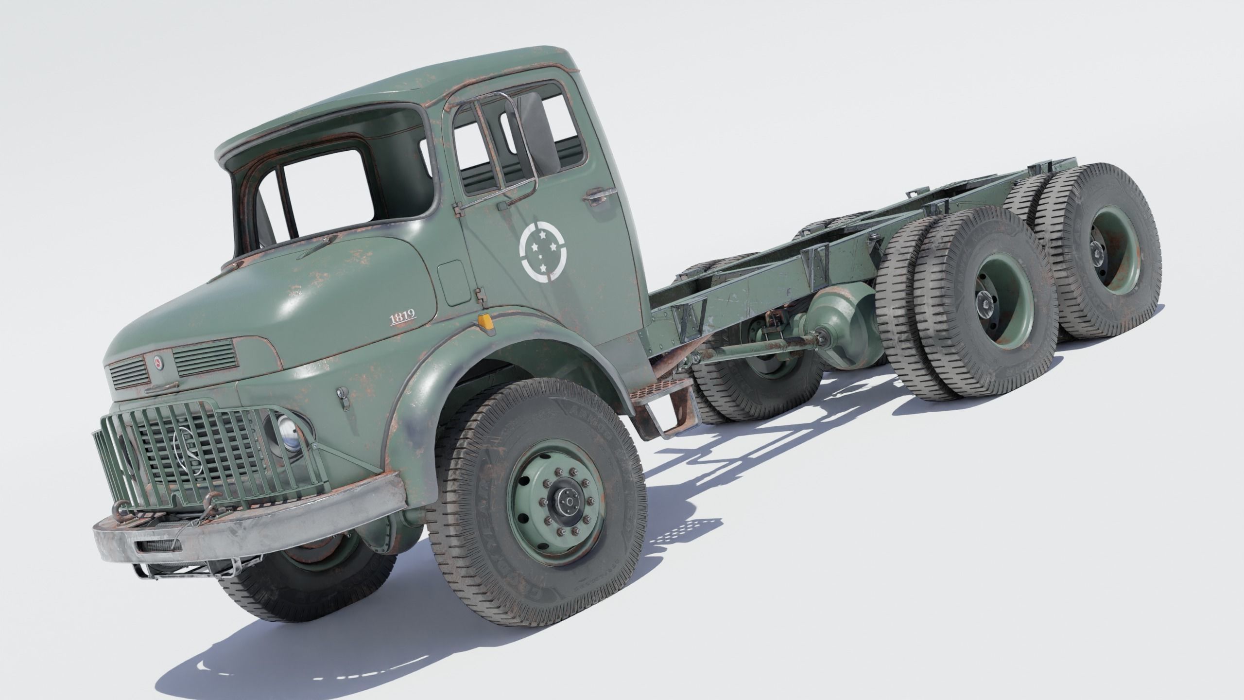 3D model Mercedes-Benz L-1113 Military VR / AR / low-poly | CGTrader