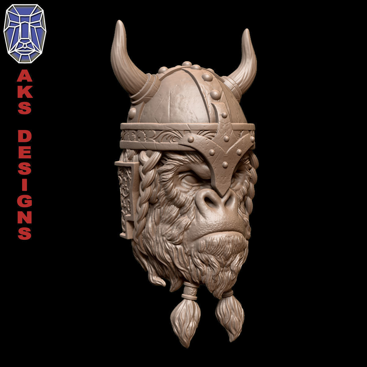 Ancient viking warrior guerilla Bas relief wall decoration 3D model 3D ...