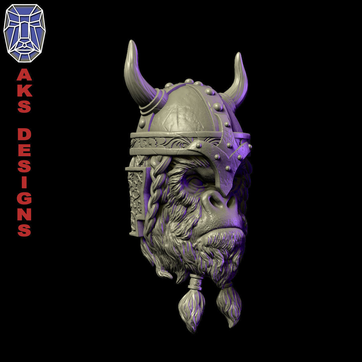 Ancient viking warrior guerilla Bas relief wall decoration 3D model 3D ...