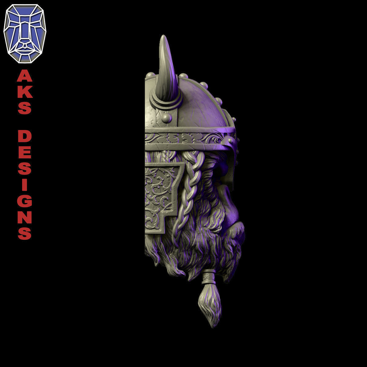 Ancient viking warrior guerilla Bas relief wall decoration 3D model 3D ...