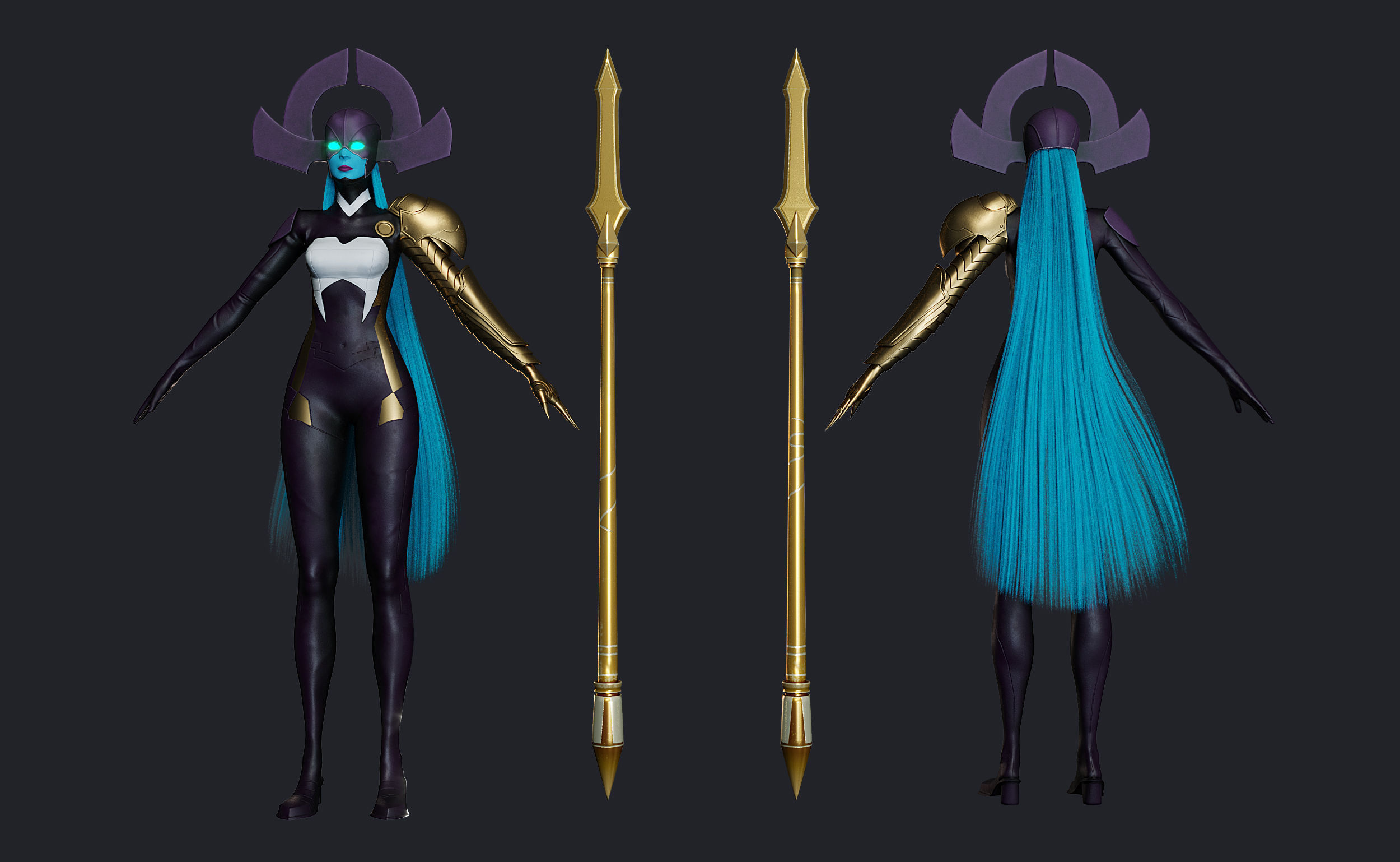PROXIMA MIDNIGHT 3d model without rigg free VR / AR / low-poly 3D model ...
