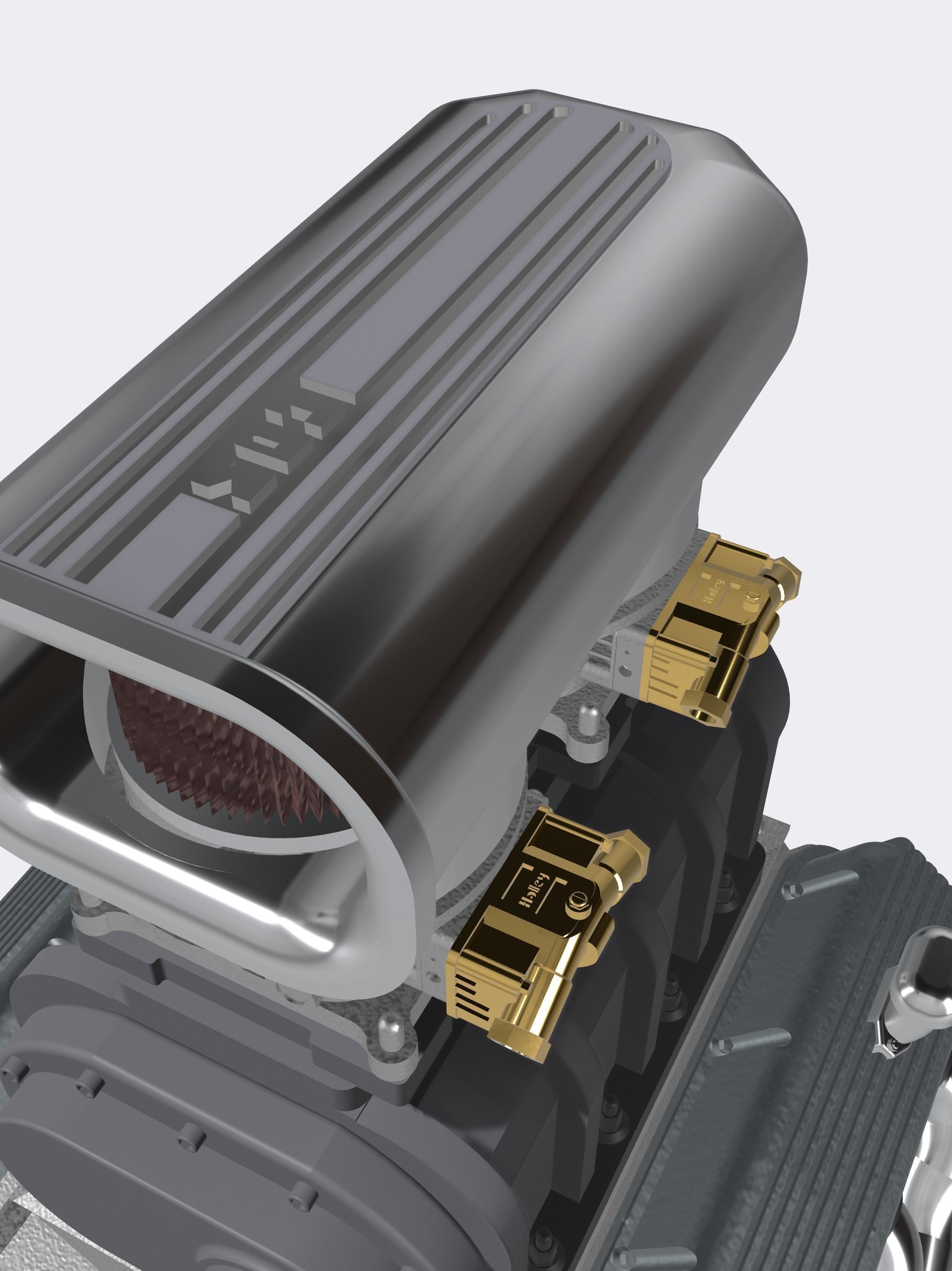 Vintage Blown BBC Drag Engine 3 configs with Options 3D model 3D ...