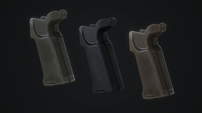 3D model AR15M4 PDW PISTOL GRIP VR / AR / low-poly | CGTrader