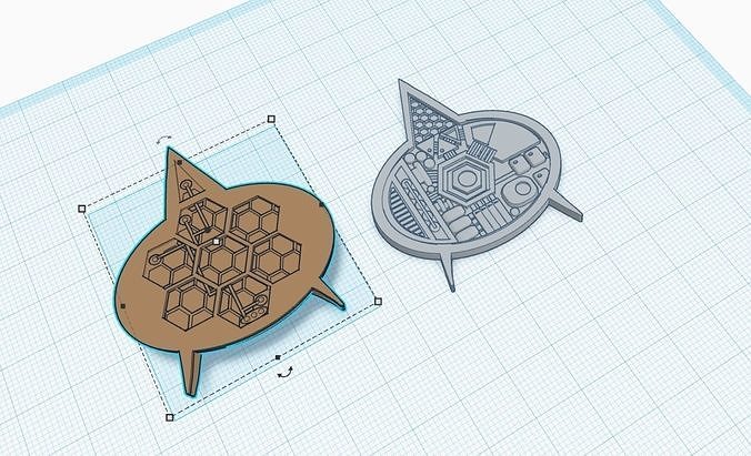 Star Trek TNG Badge 3D model 3D printable | CGTrader
