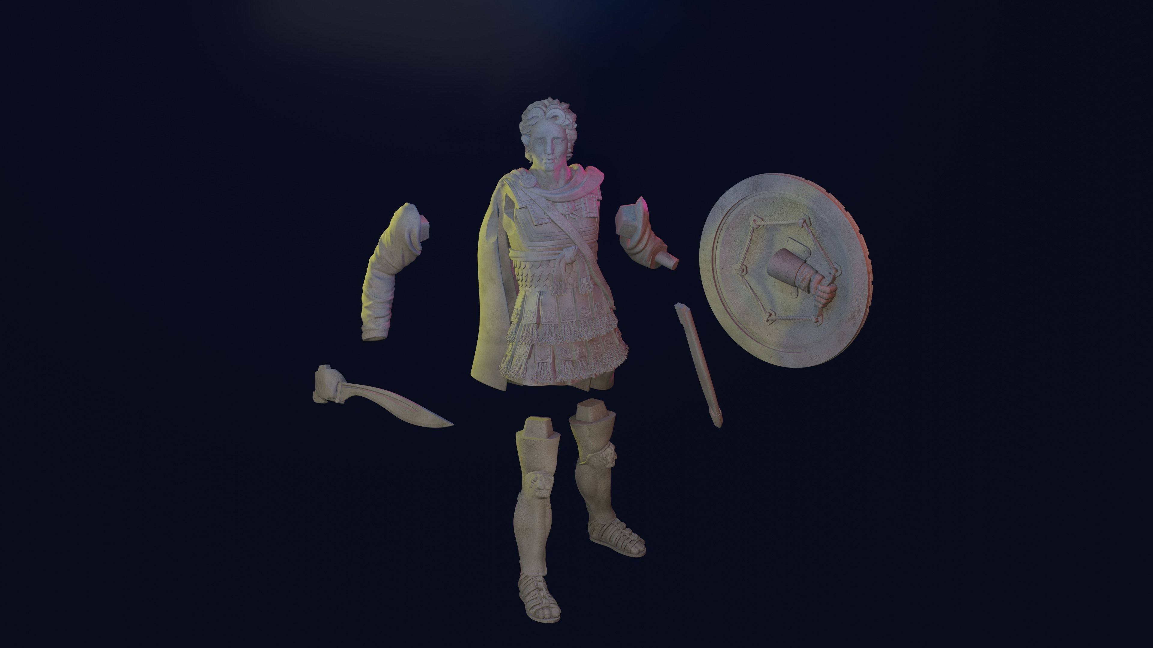 Alexander the Great Sculpture 3D model 3D printable | CGTrader