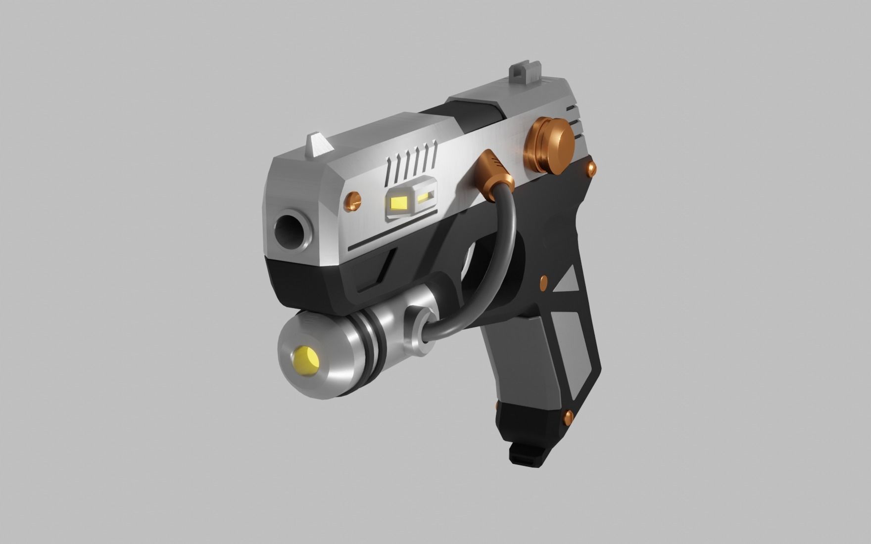 3D model Sci-fi USP gun VR / AR / low-poly | CGTrader