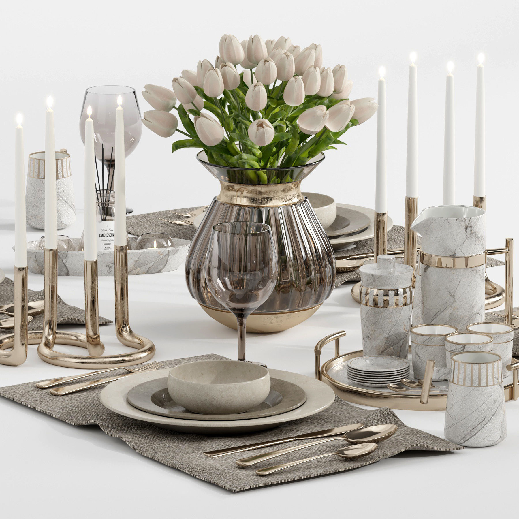 tableware set09 3D model | CGTrader