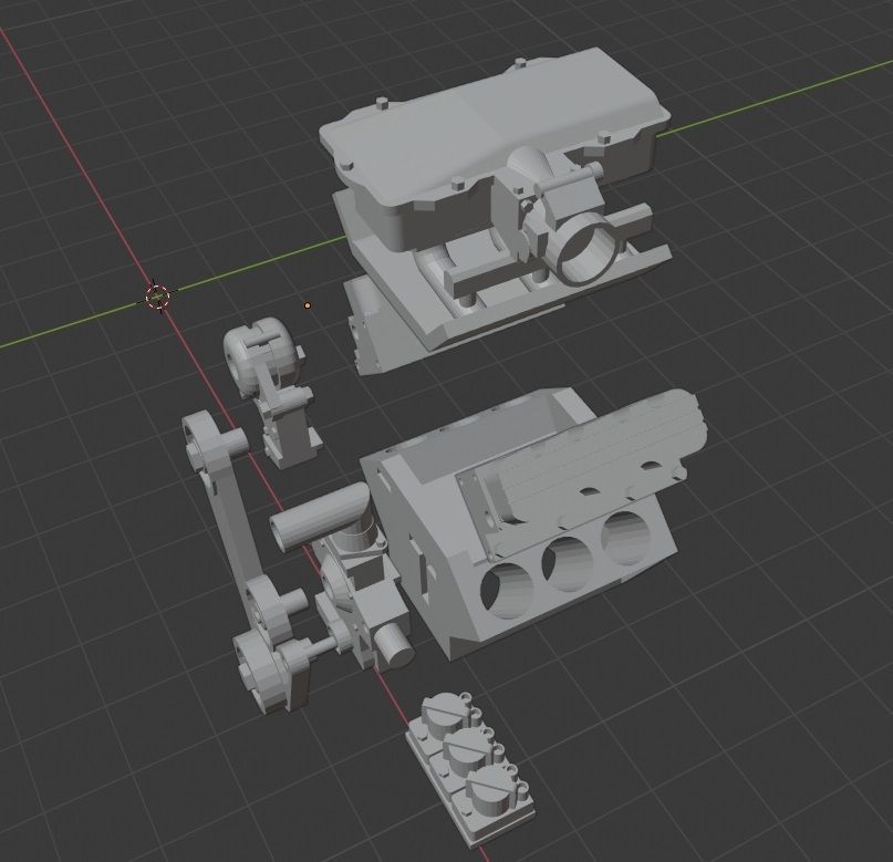 ecotec V6 engine 3D model 3D printable | CGTrader