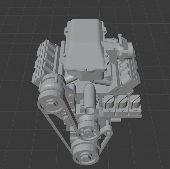 ecotec V6 engine 3D model 3D printable | CGTrader