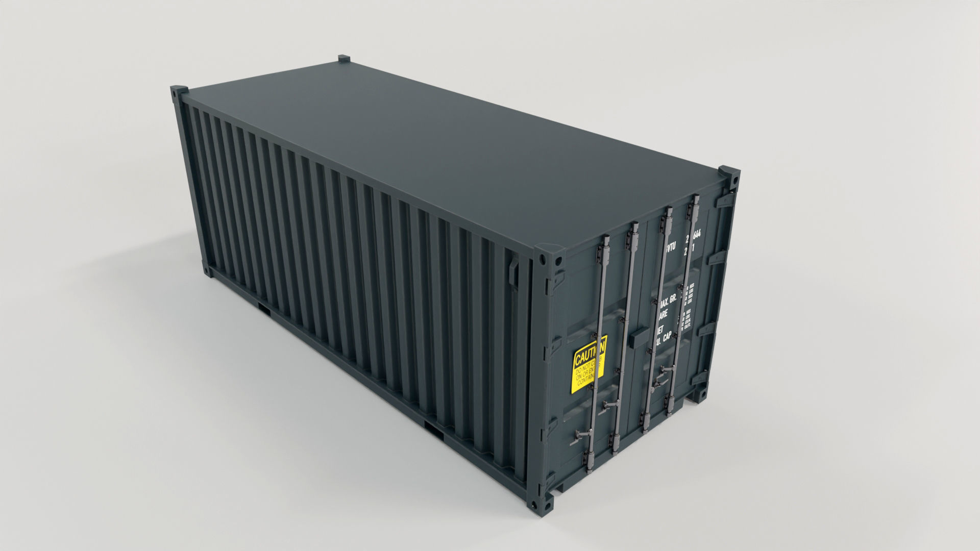 steel shipping container 3D model | CGTrader