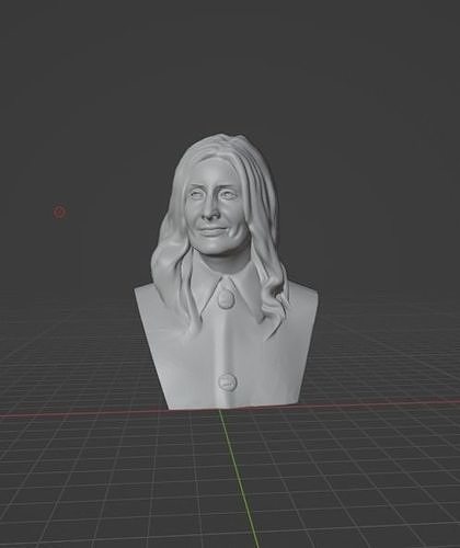 J K Rowling bust 3D model 3D printable | CGTrader