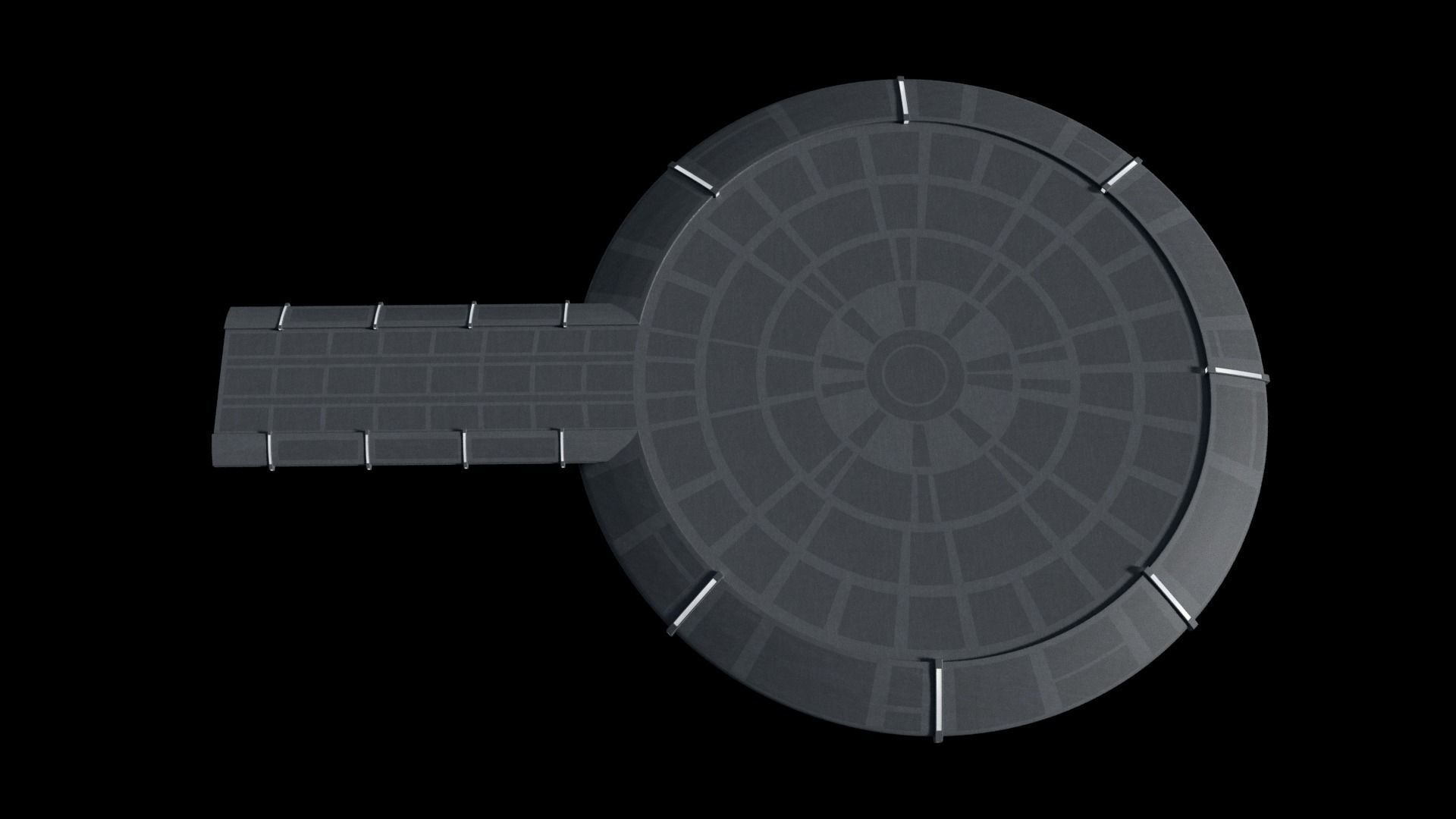 3D model Sci-Fi Landing Platform VR / AR / low-poly | CGTrader