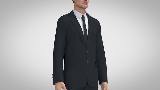 Men Suit 3D model | CGTrader