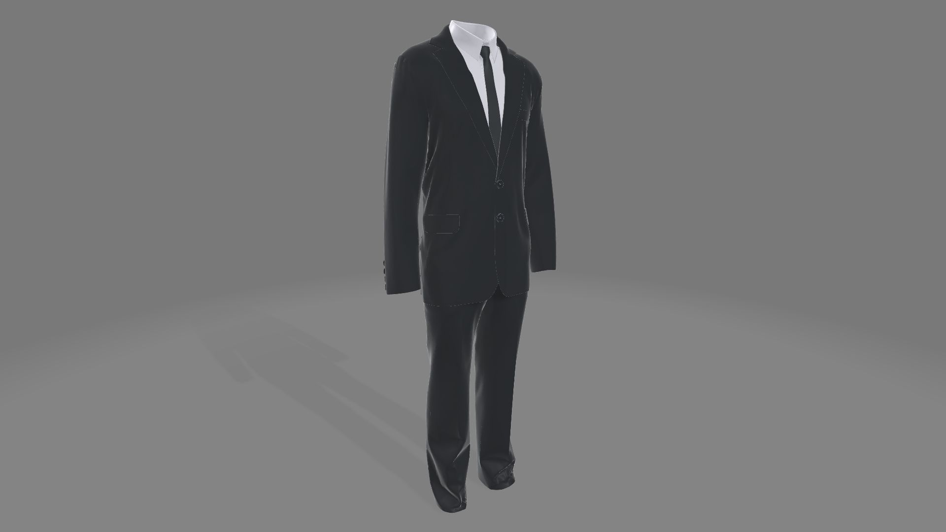 Men Suit 3D model | CGTrader