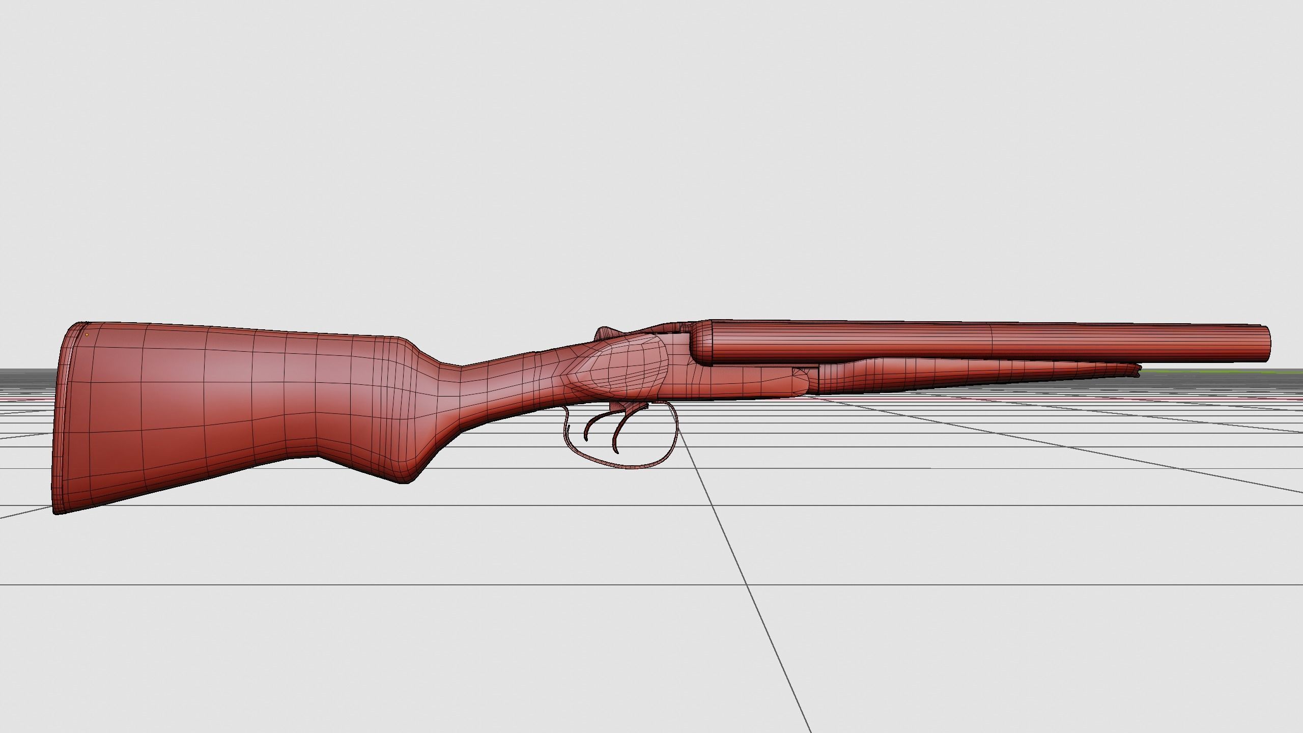 3D model Double Barrel Shotgun VR / AR / low-poly | CGTrader