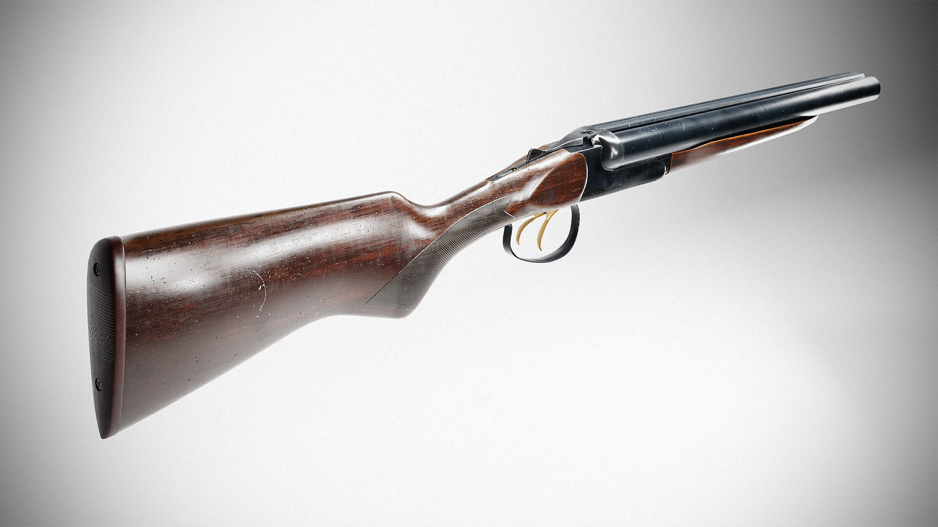 3D model Double Barrel Shotgun VR / AR / low-poly | CGTrader