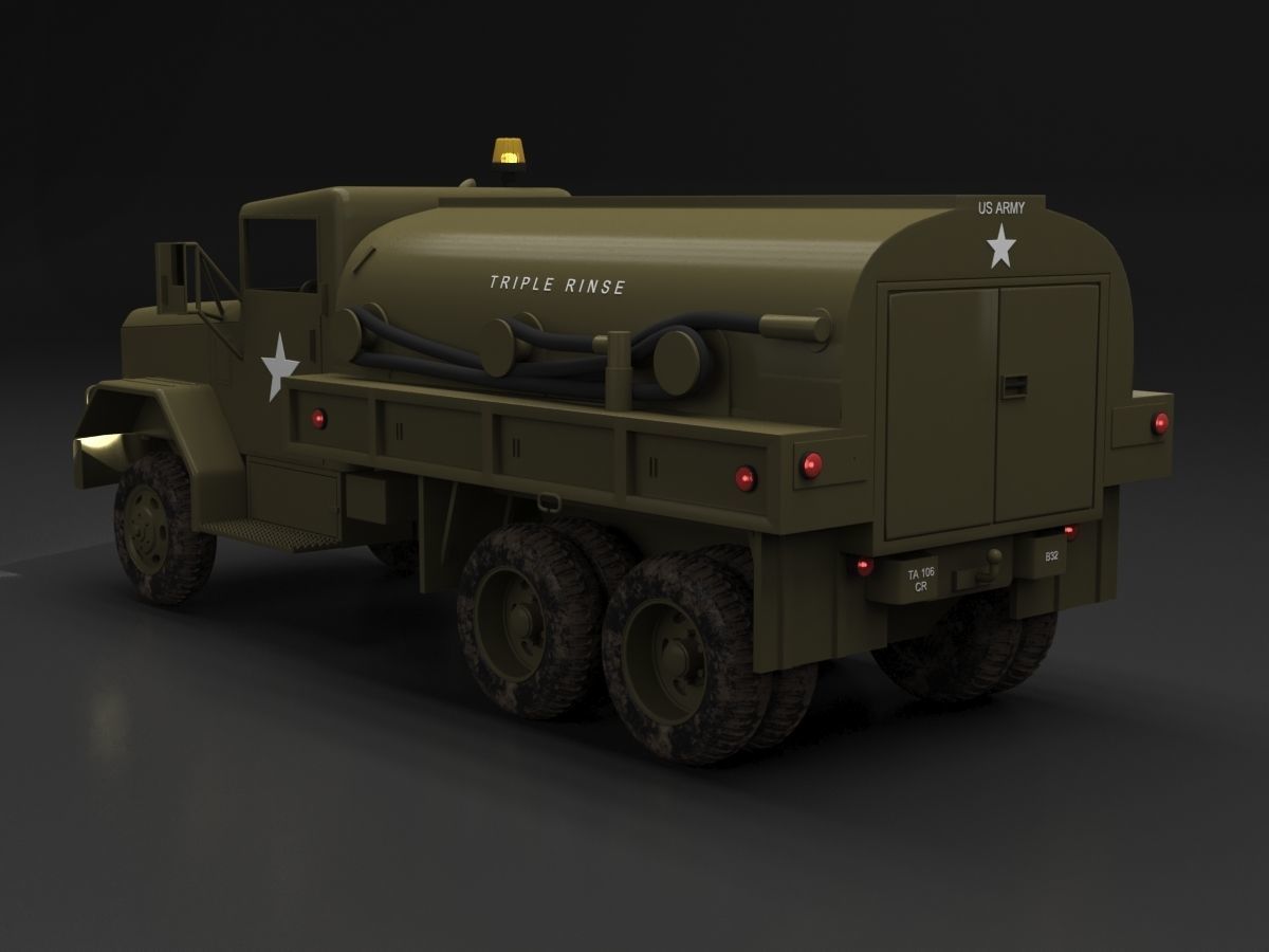 M49A2C Fuel Servicing Truck - M49 Fuel Truck 3D model | CGTrader