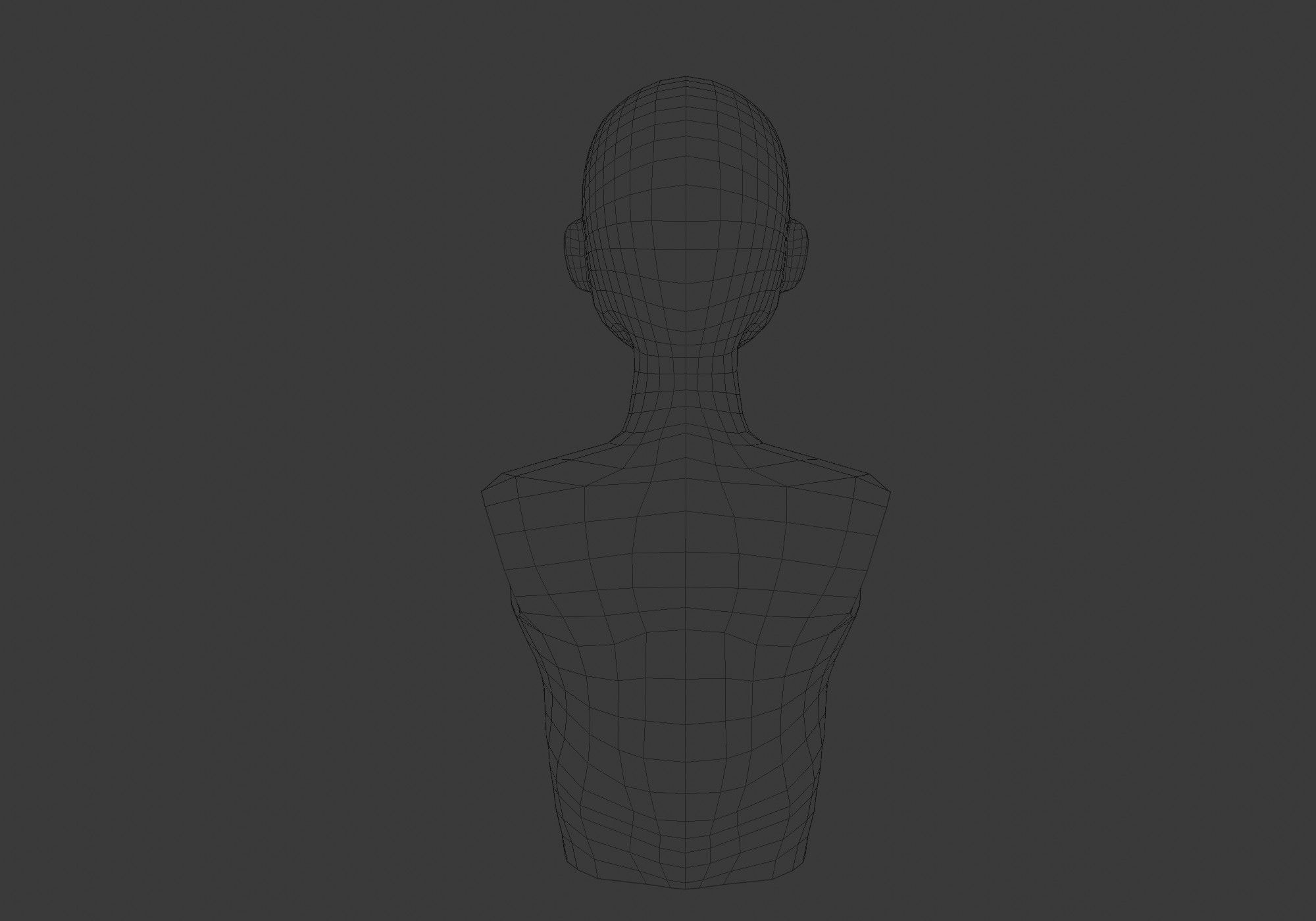 manly cartoon torso 3D model | CGTrader