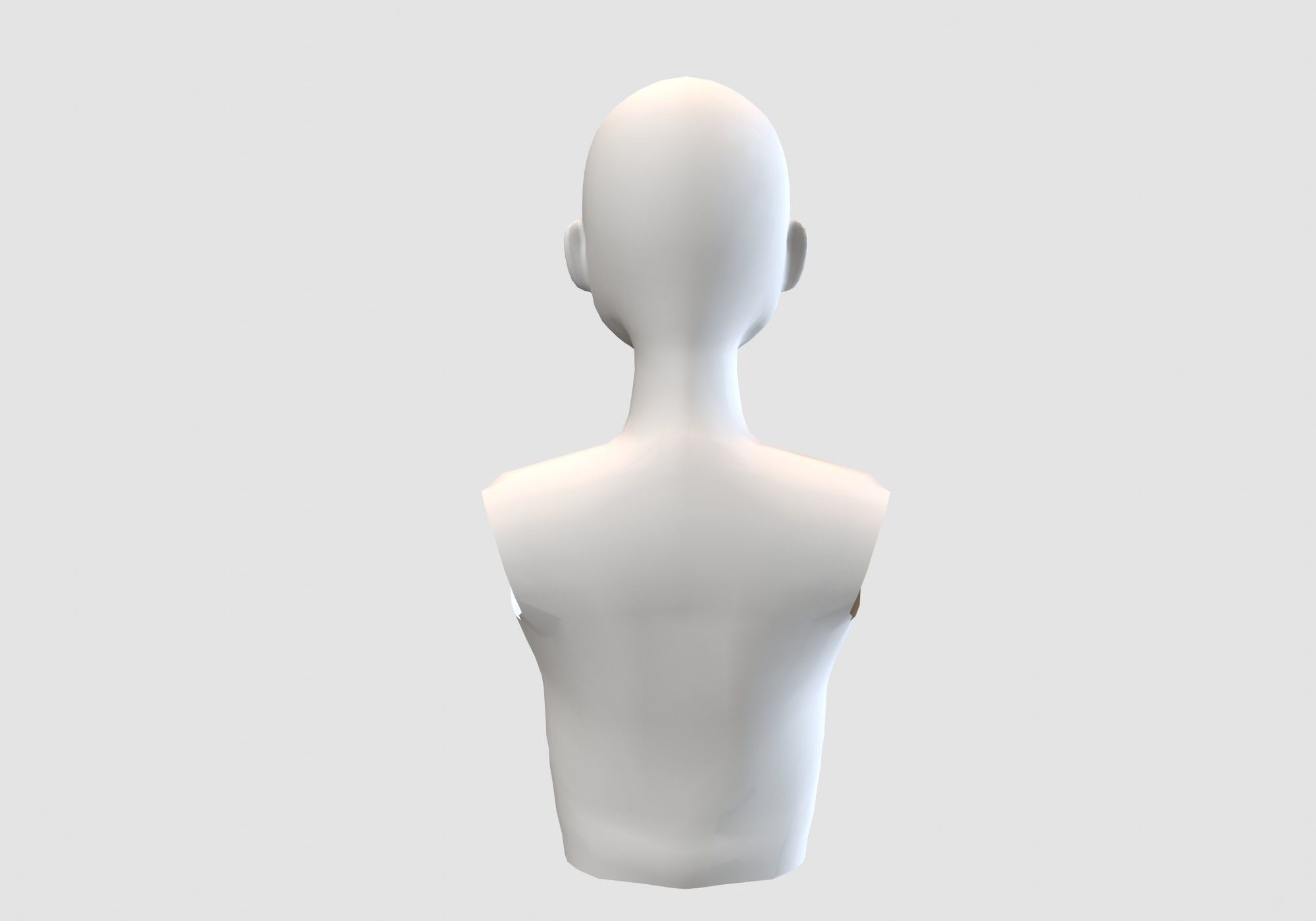 manly cartoon torso 3D model | CGTrader