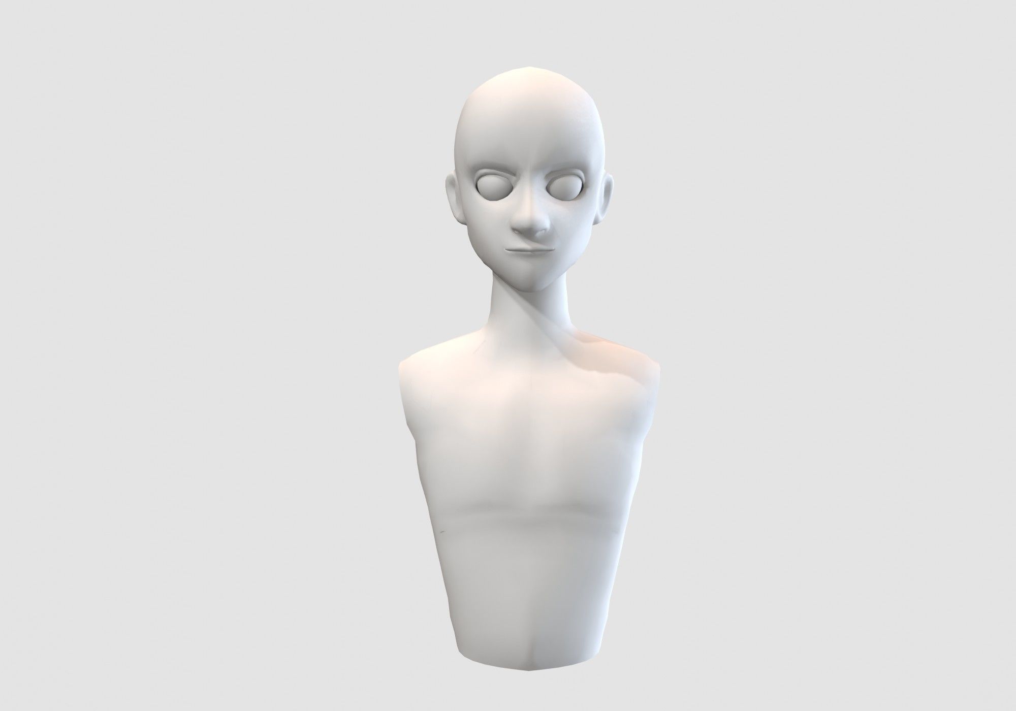 male upper body 3D model | CGTrader