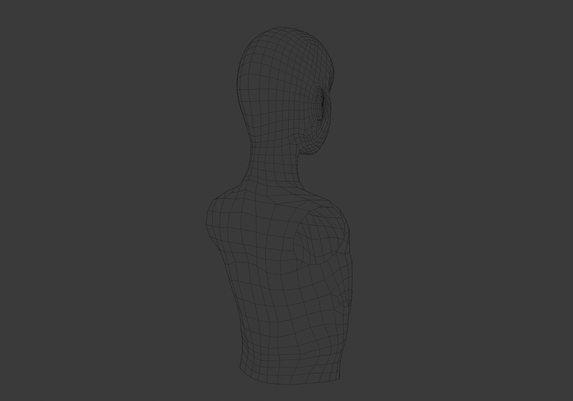 male cartoon torso 3D model | CGTrader