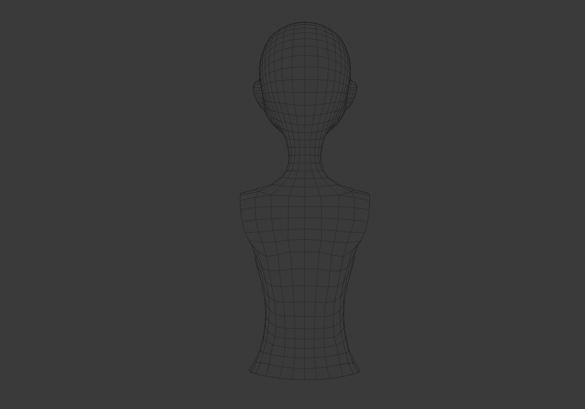 female cartoon torso 3D model | CGTrader