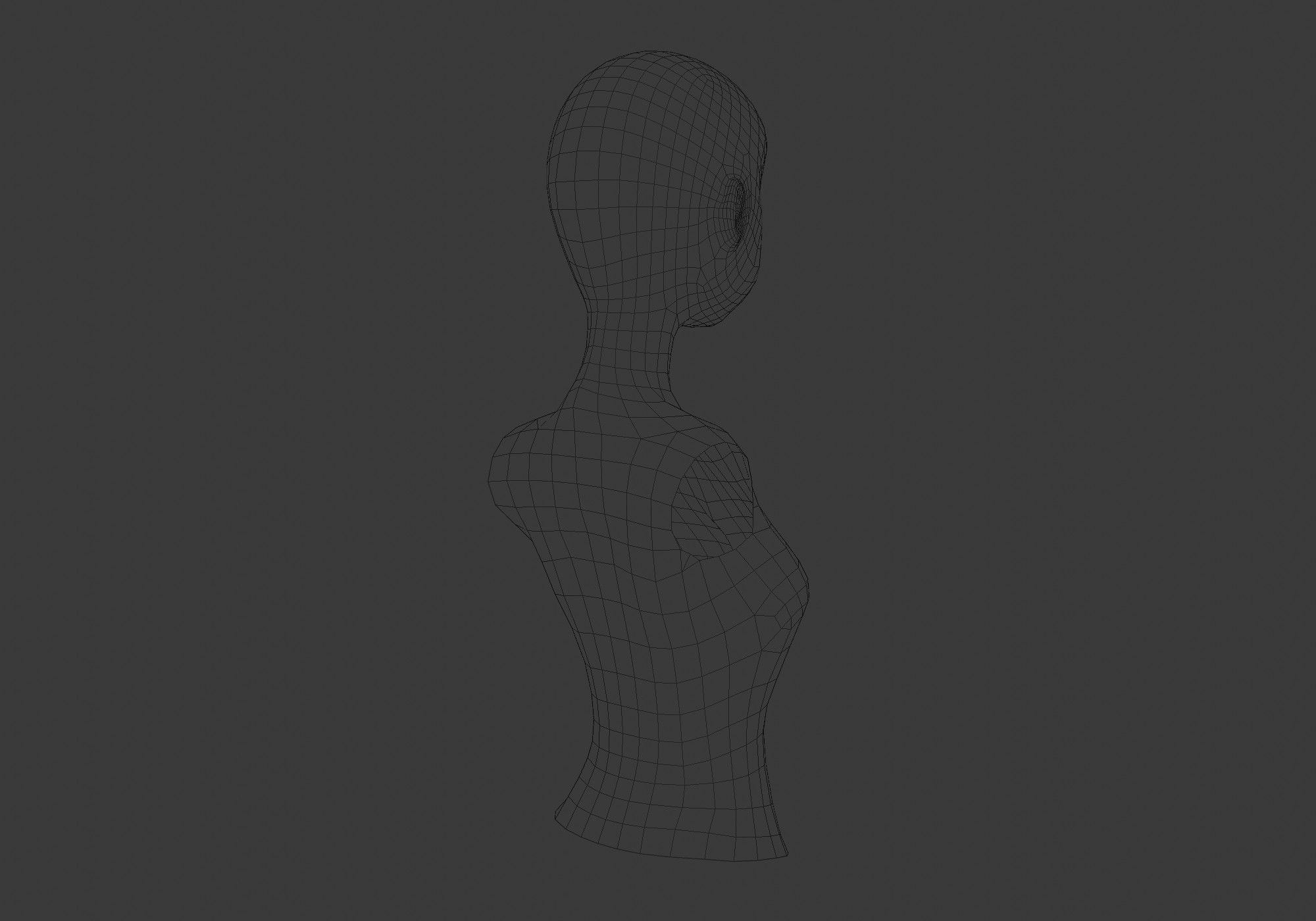 cartoon female torso 3D model | CGTrader