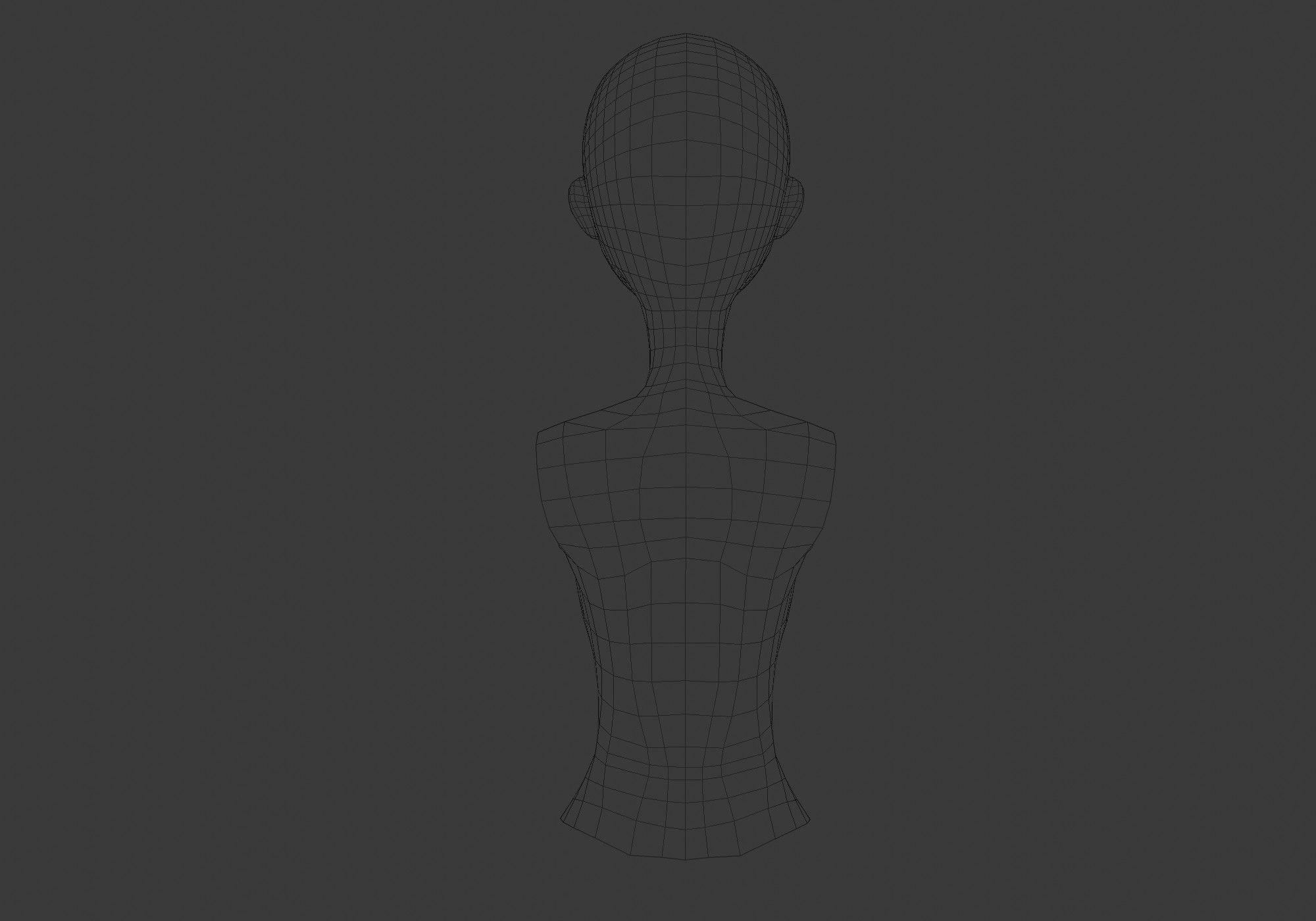 basic female torso 3D model | CGTrader