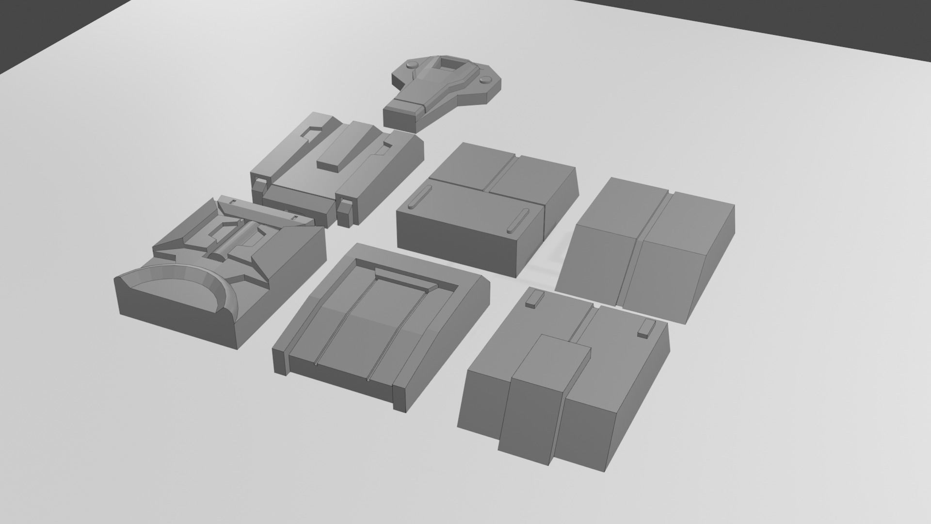 Option Parts Set A free 3D model 3D printable | CGTrader