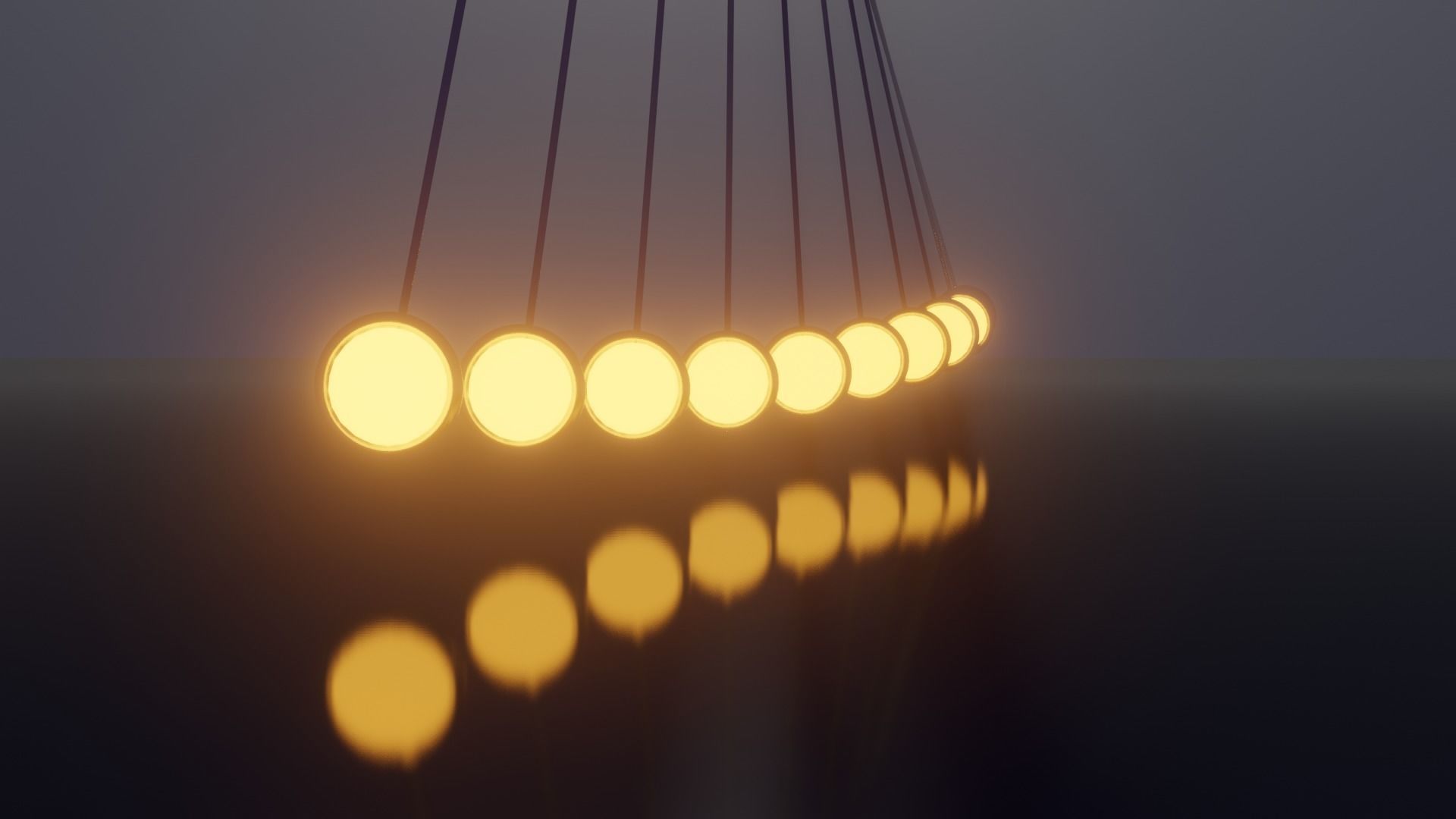pendulum lights 3D model animated | CGTrader