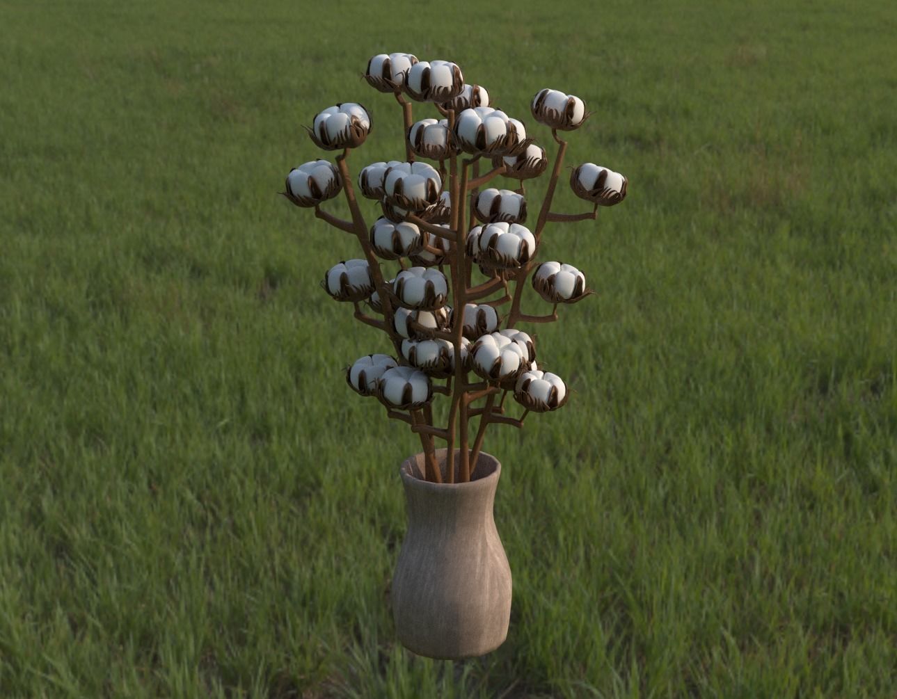 Next-generation cotton model download 3D model | CGTrader