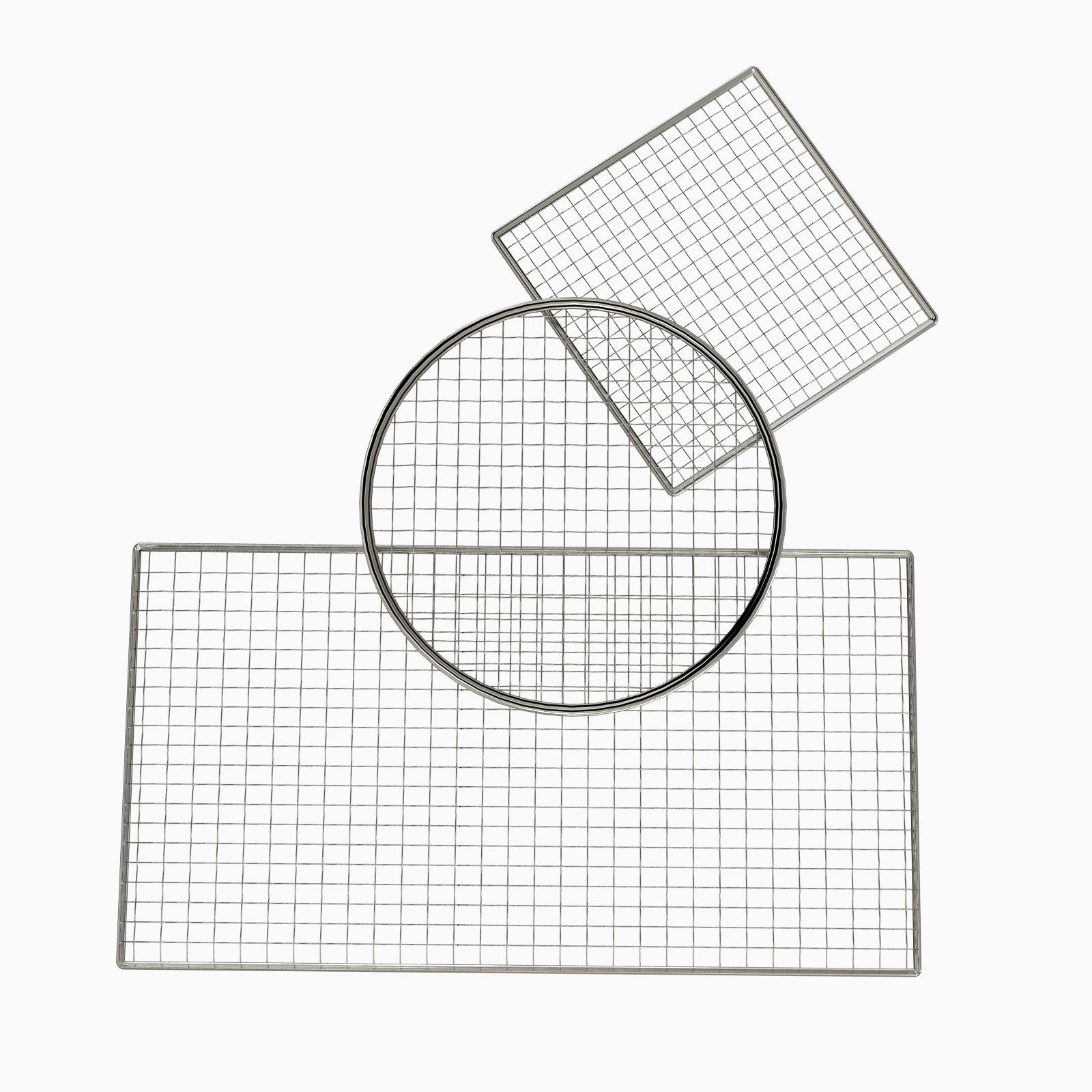 Steel grill wire grid 3D model | CGTrader