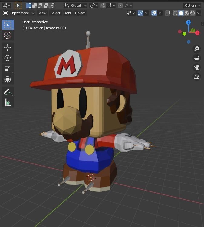 3D model Paper Mario Customs VR / AR / low-poly | CGTrader