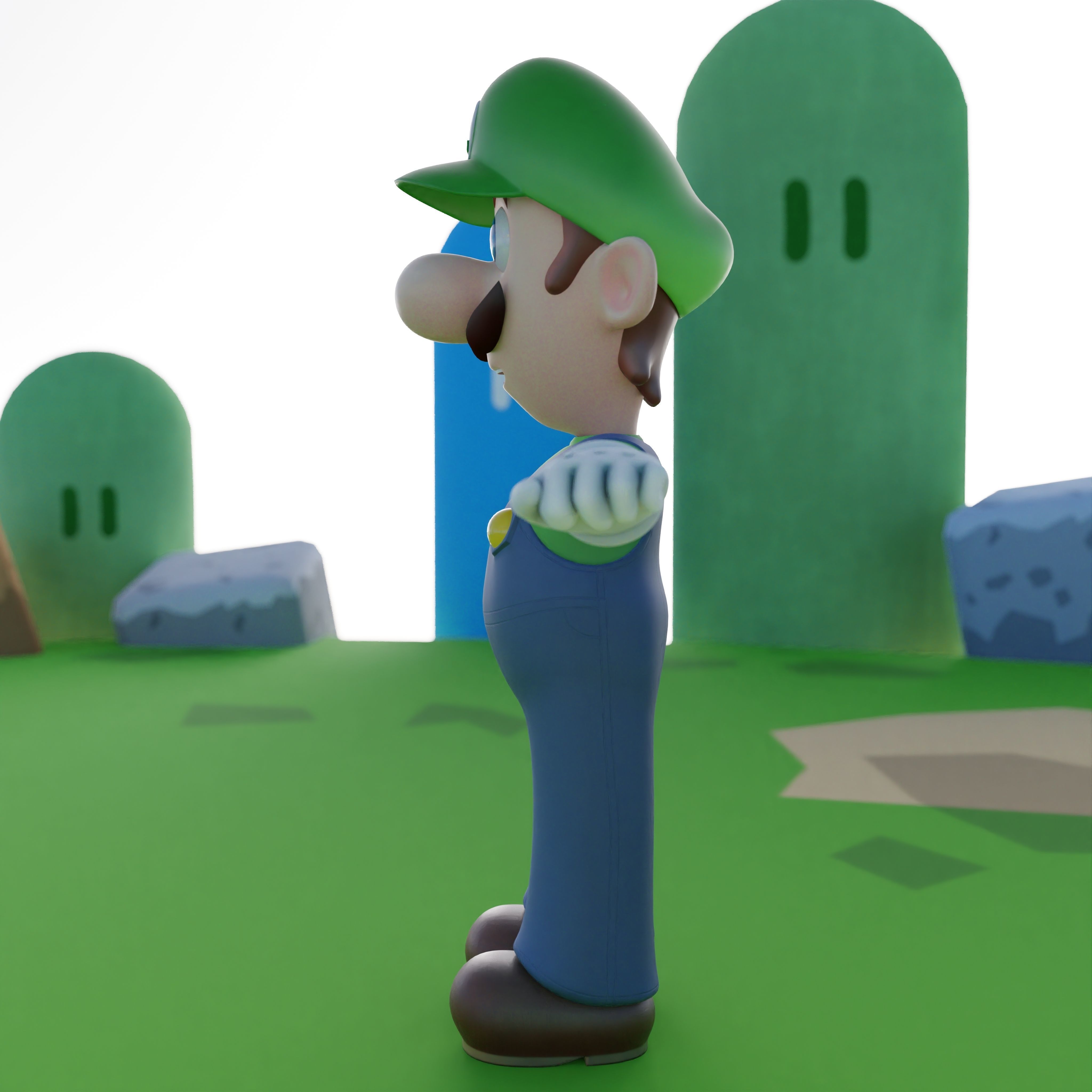 3D model Luigi Rigged PBR VR / AR / low-poly | CGTrader