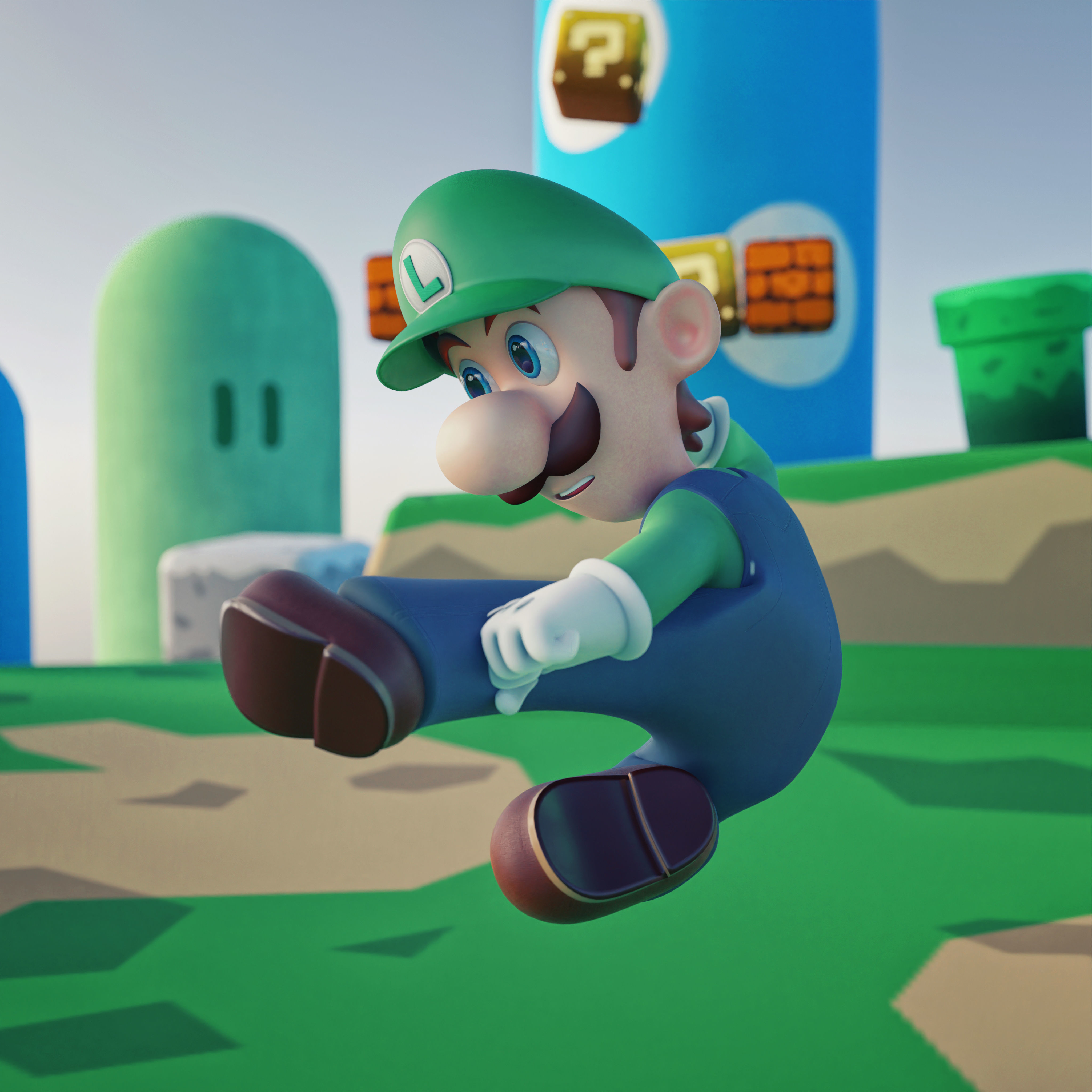 3D model Luigi Rigged PBR VR / AR / low-poly | CGTrader